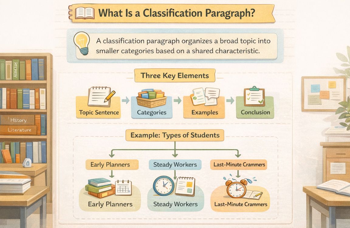 Classification Paragraph: Definition, Structure & Examples