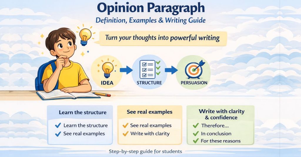 Opinion Paragraph: Definition, Examples & Writing Guide